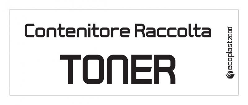 Etichetta Rifiuto TONER - Ecoplast 2000