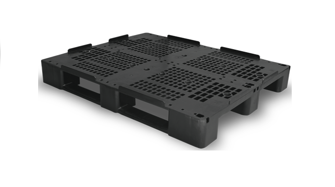 Pallet 1000x1200 grigliato con traverse - Ecoplast 2000