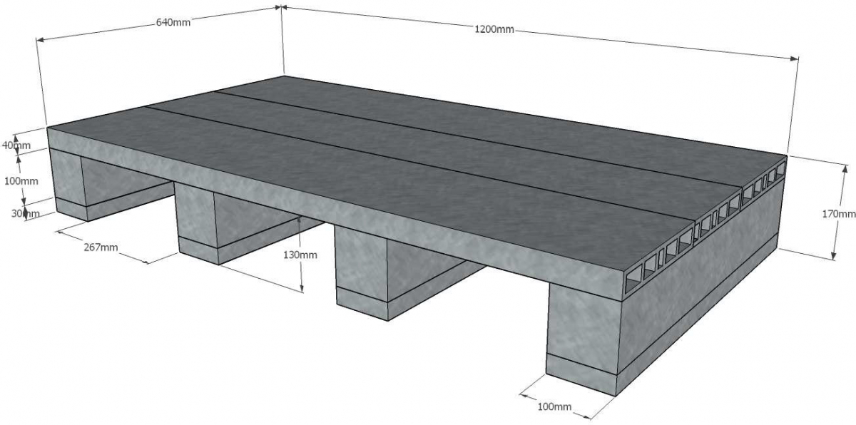 Pallet piano chiuso su misura - Ecoplast 2000