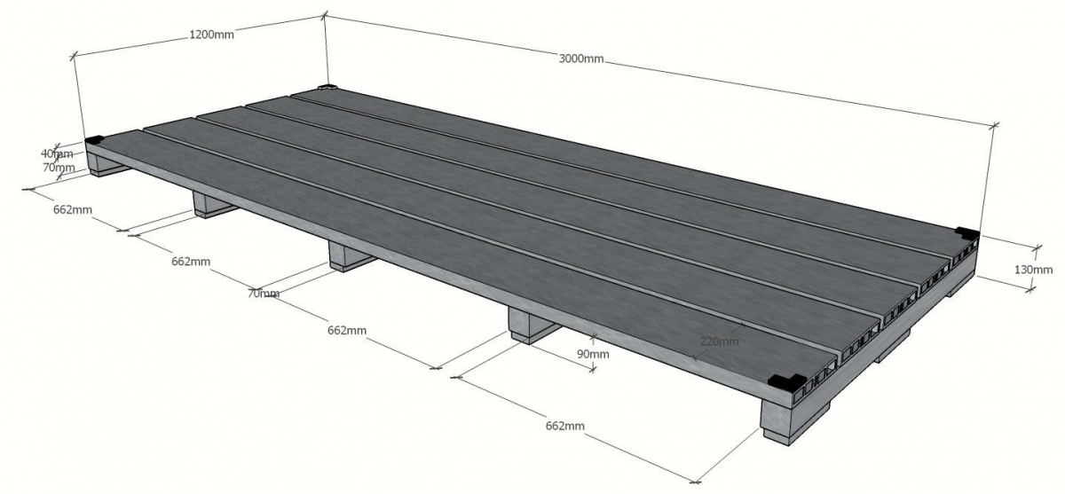 Pallet piano chiuso su misura - Ecoplast 2000